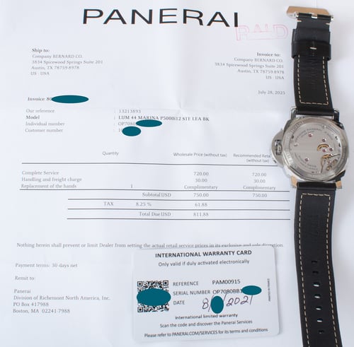 Panerai Luminor 8 Giorni (Days) : PAM 915 Used Watch For Sale