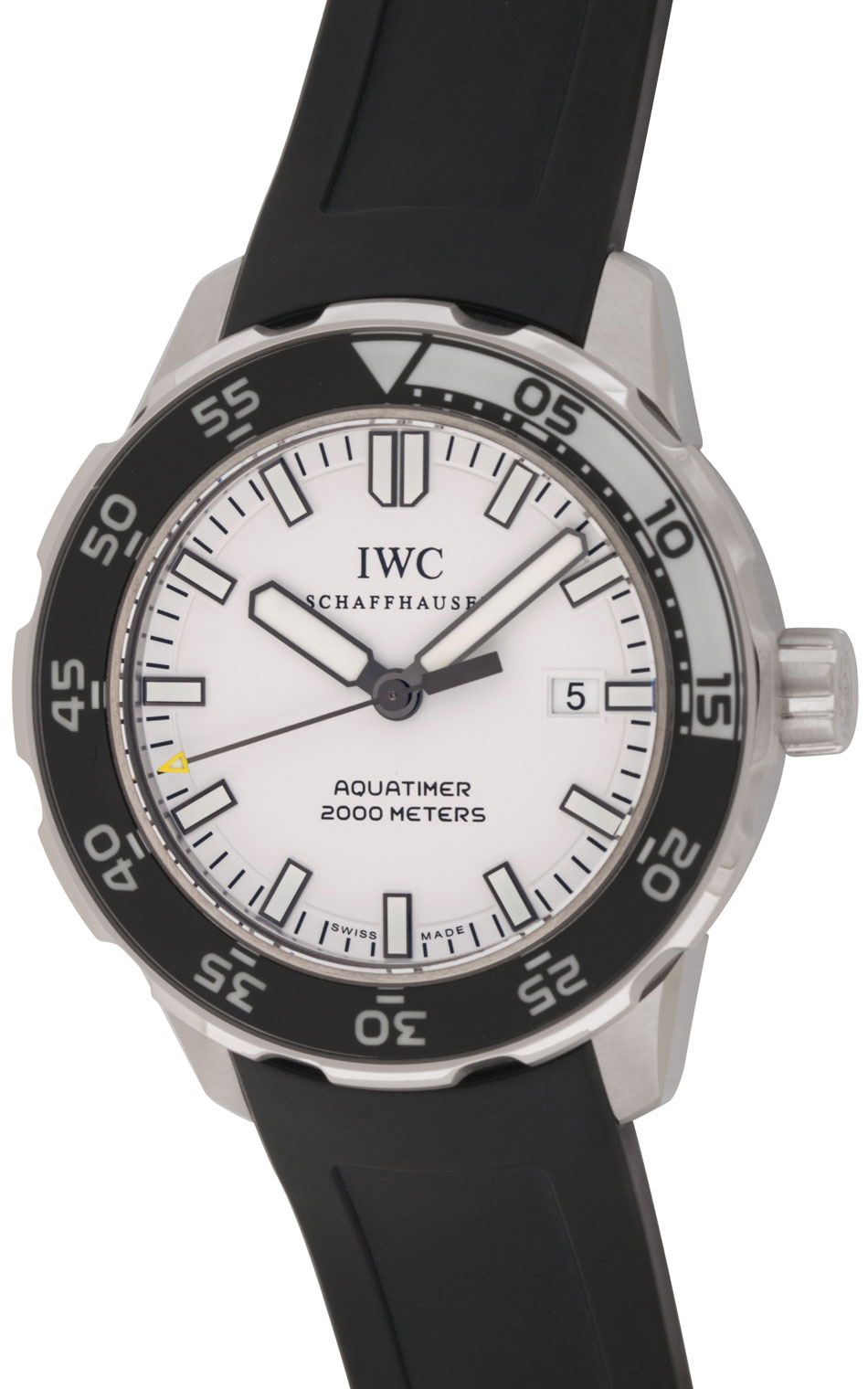 IWC - Aquatimer 2000 : IW356811 : SOLD OUT : white dial on black rubber ...