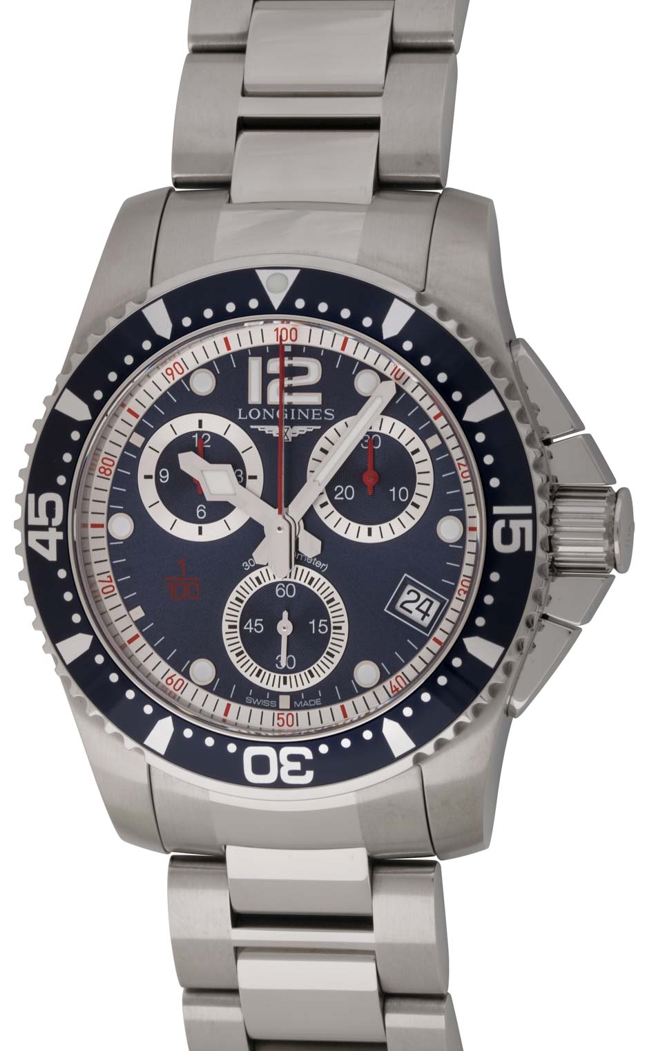 Longines - HydroConquest Chronograph : L3.743.4.96.6 : SOLD OUT : blue ...