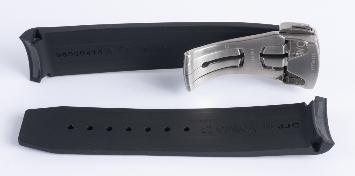 Omega Rubber Deployant Strap for Speedmaster Racing : Used Watch For Sale