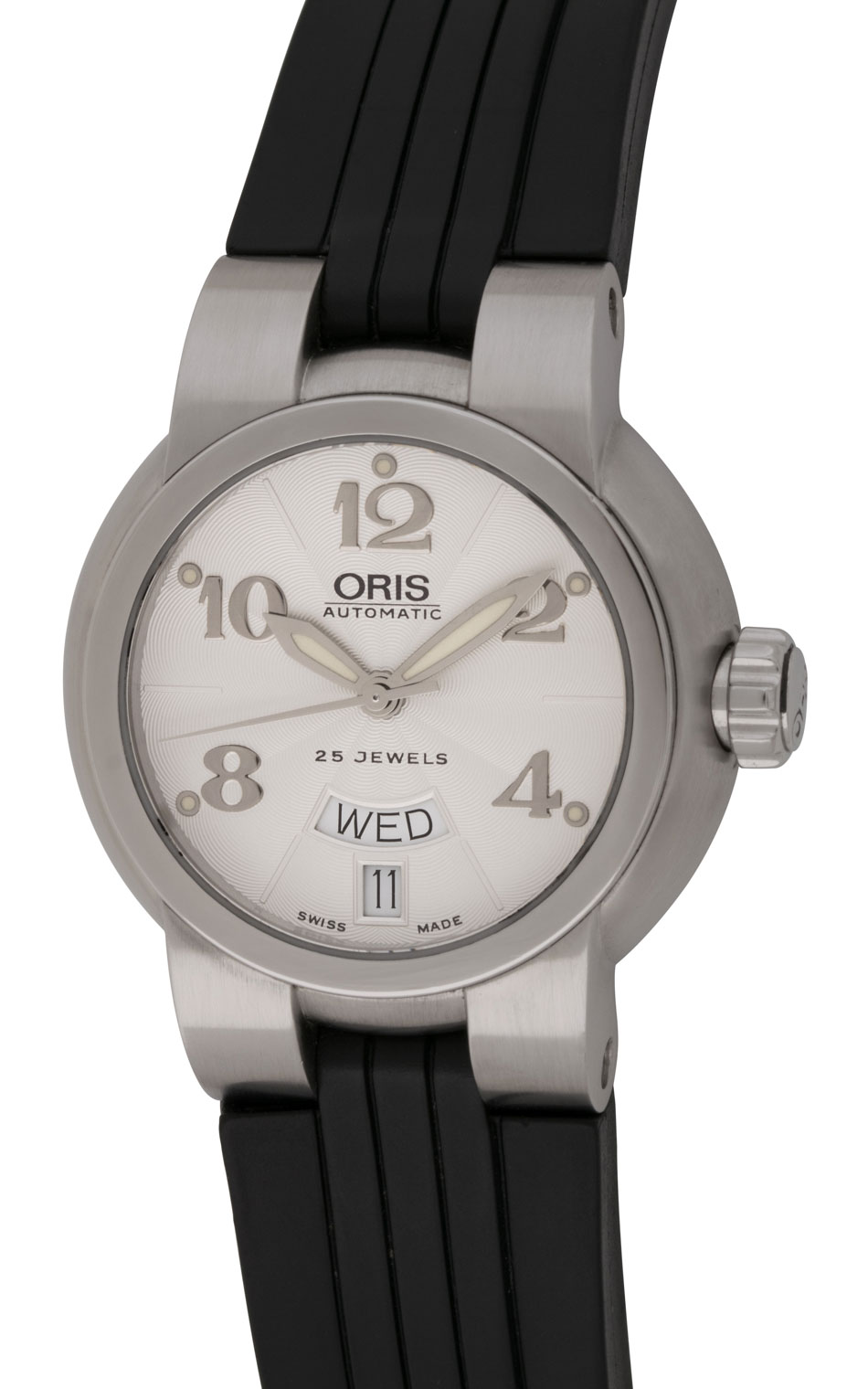 Oris - TT1 Day-Date : 635-7522-4161 : SOLD OUT : silver dial on black ...
