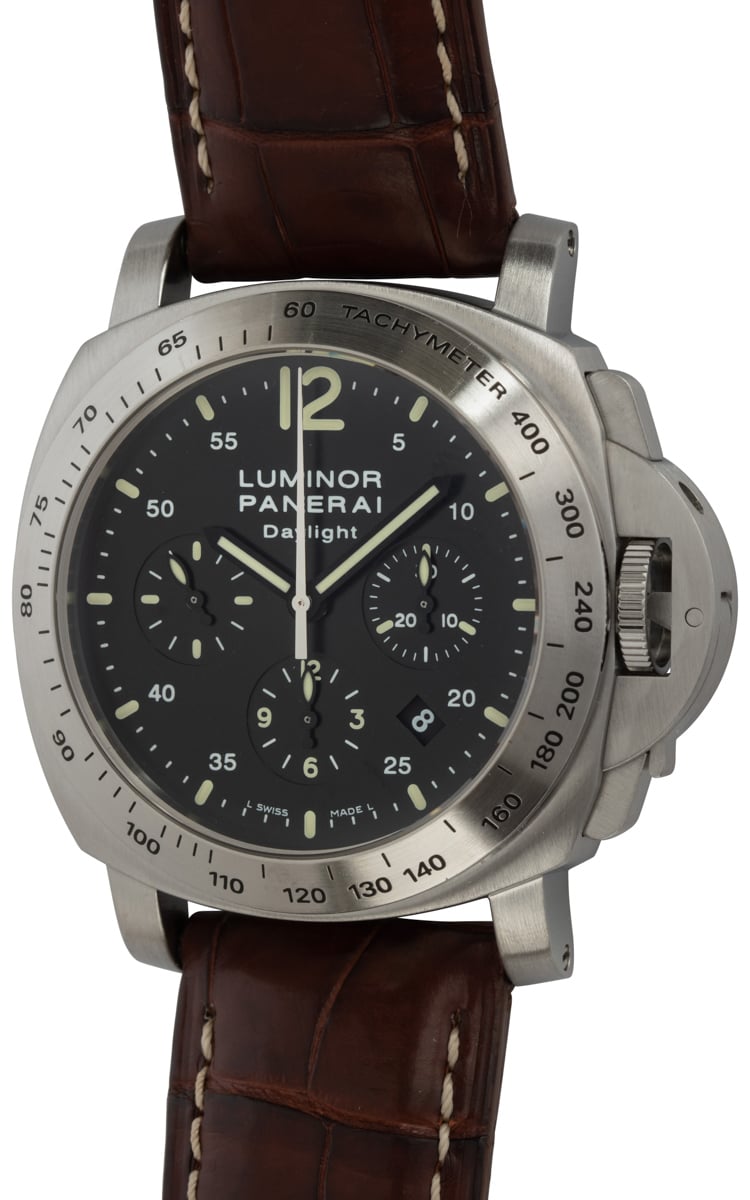 Panerai - Luminor Daylight Chronograph : PAM 250 : SOLD OUT : black dial