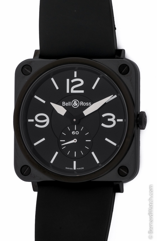 Bell & Ross - BR S Ceramic Quartz : BRS-98-BCS : SOLD OUT : black dial