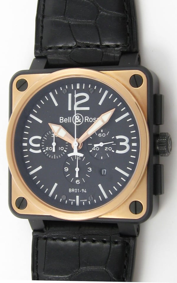 Bell & Ross - BR 01-94 Chronograph : BR01-94-SR : SOLD OUT : black dial