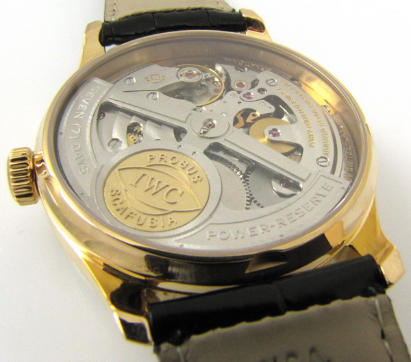 IWC - Portugieser 7-Day : IW500113 : SOLD OUT : silver dial on black ...