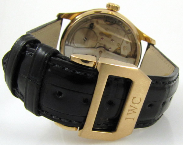 IWC - Portugieser 7-Day : IW500113 : SOLD OUT : silver dial on black ...