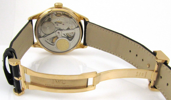 IWC - Portugieser 7-Day : IW500113 : SOLD OUT : silver dial on black ...