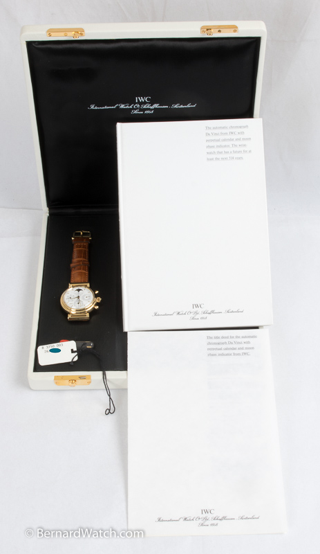 IWC - Da Vinci Perpetual Chronograph : 3750 : SOLD OUT : white dial on ...