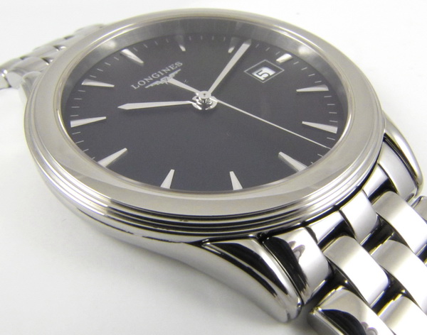 Longines - Flagship Quartz : L4.716.4.52.6 : SOLD OUT : black dial on ...