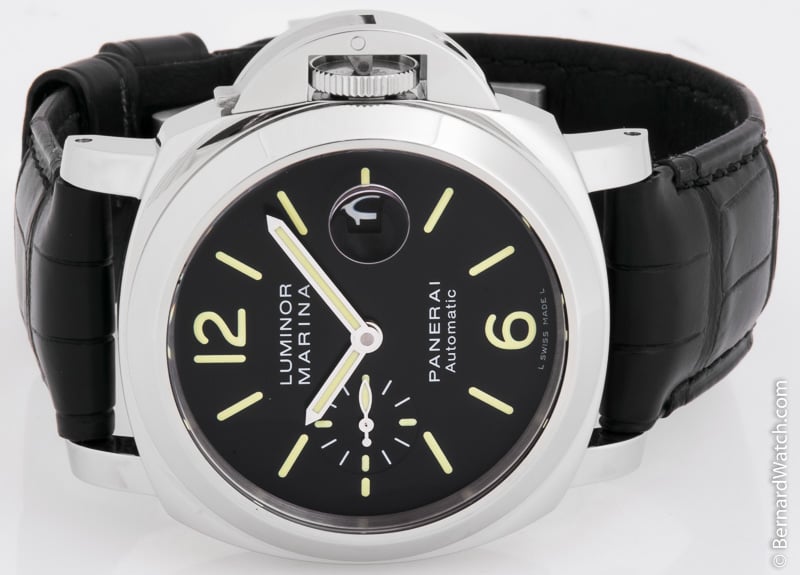 Panerai - Luminor Marina : PAM 104 : SOLD OUT : black dial on black ...