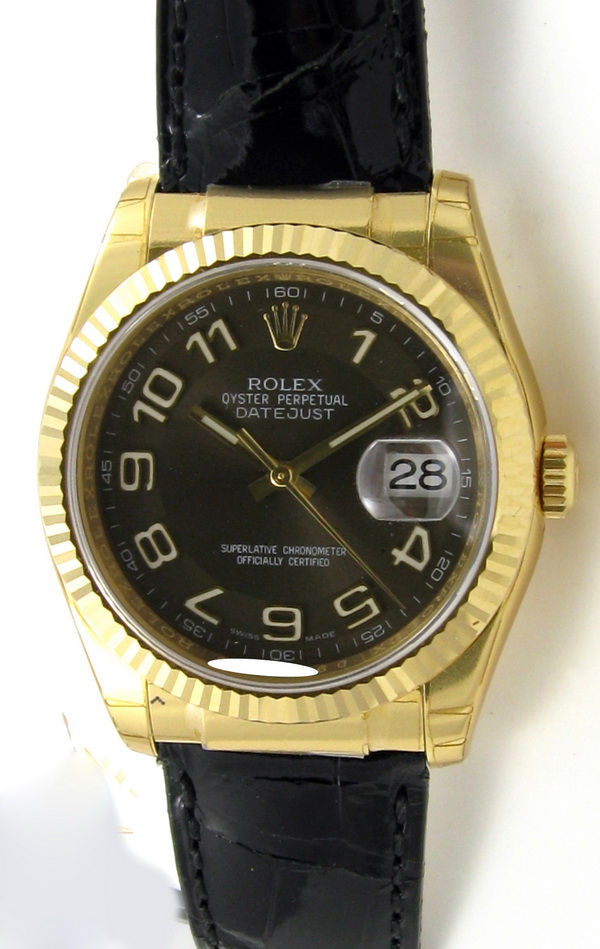 Rolex - Datejust : 116138 : SOLD OUT : bronze dial on alligator strap ...