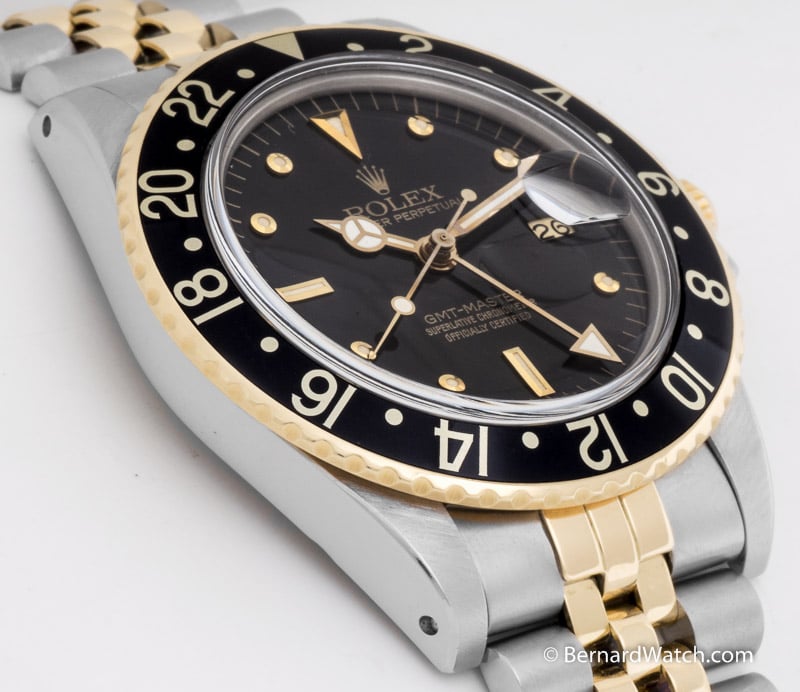 Rolex - GMT-Master : 16753 : SOLD OUT : black 'chaton' dial dial on ...