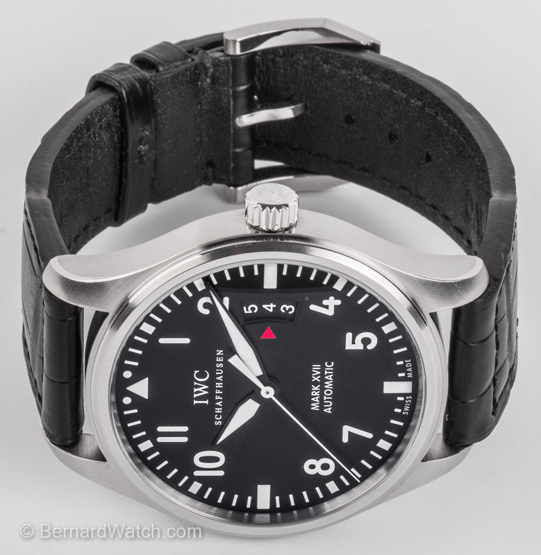 IWC - Mark XVII : IW326501 : SOLD OUT : black dial on black crocodile strap