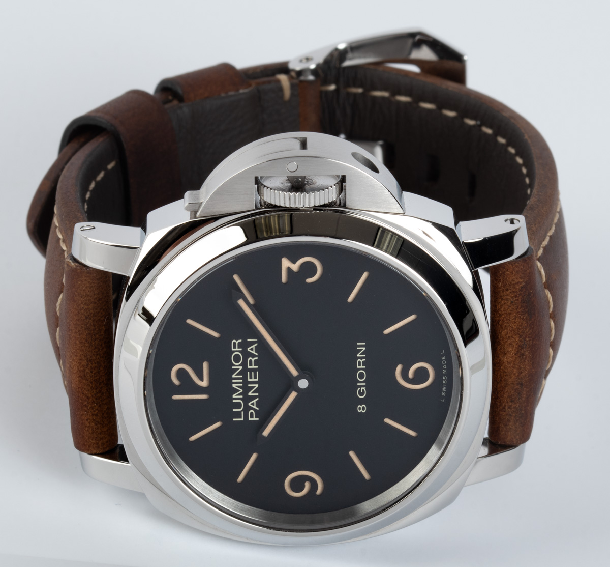 Panerai - Luminor Base : PAM 914 : SOLD OUT : black 'dirty' sandwich dial