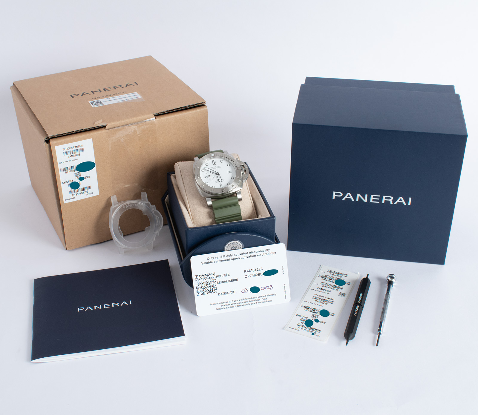 Panerai Submersible QuarantaQuattro Bianco : PAM 1226