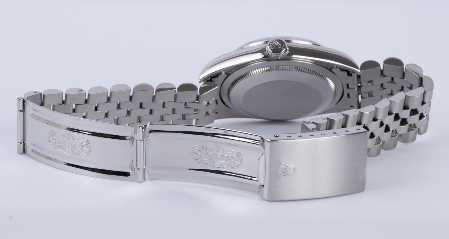 Rolex Datejust 36 : 16200 silver dial on Jubilee Bracelet